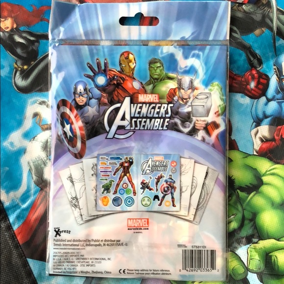 Marvel | Accessories | Nwt Tote Bag Sticker Play Pack | Poshmark